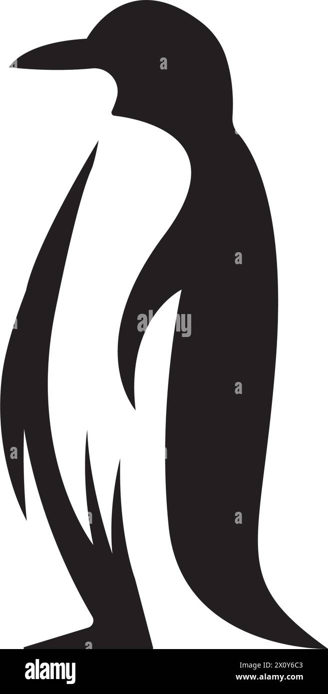 Penguin icon logo vector design template Stock Vector Image & Art - Alamy