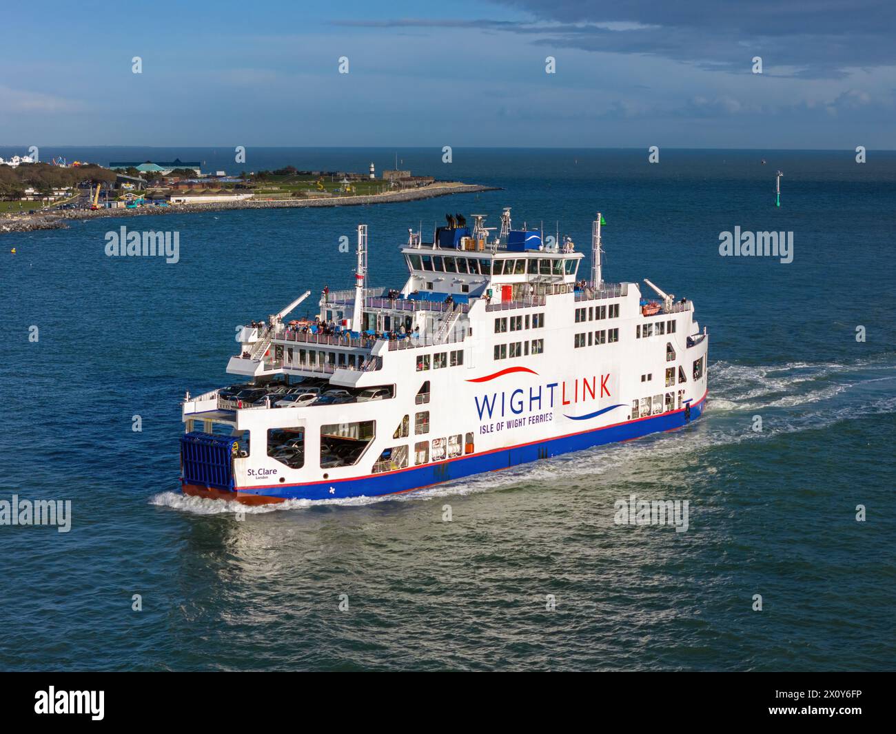 St. Clare is a ferry operated by Wightlink Ferries across the Solent ...