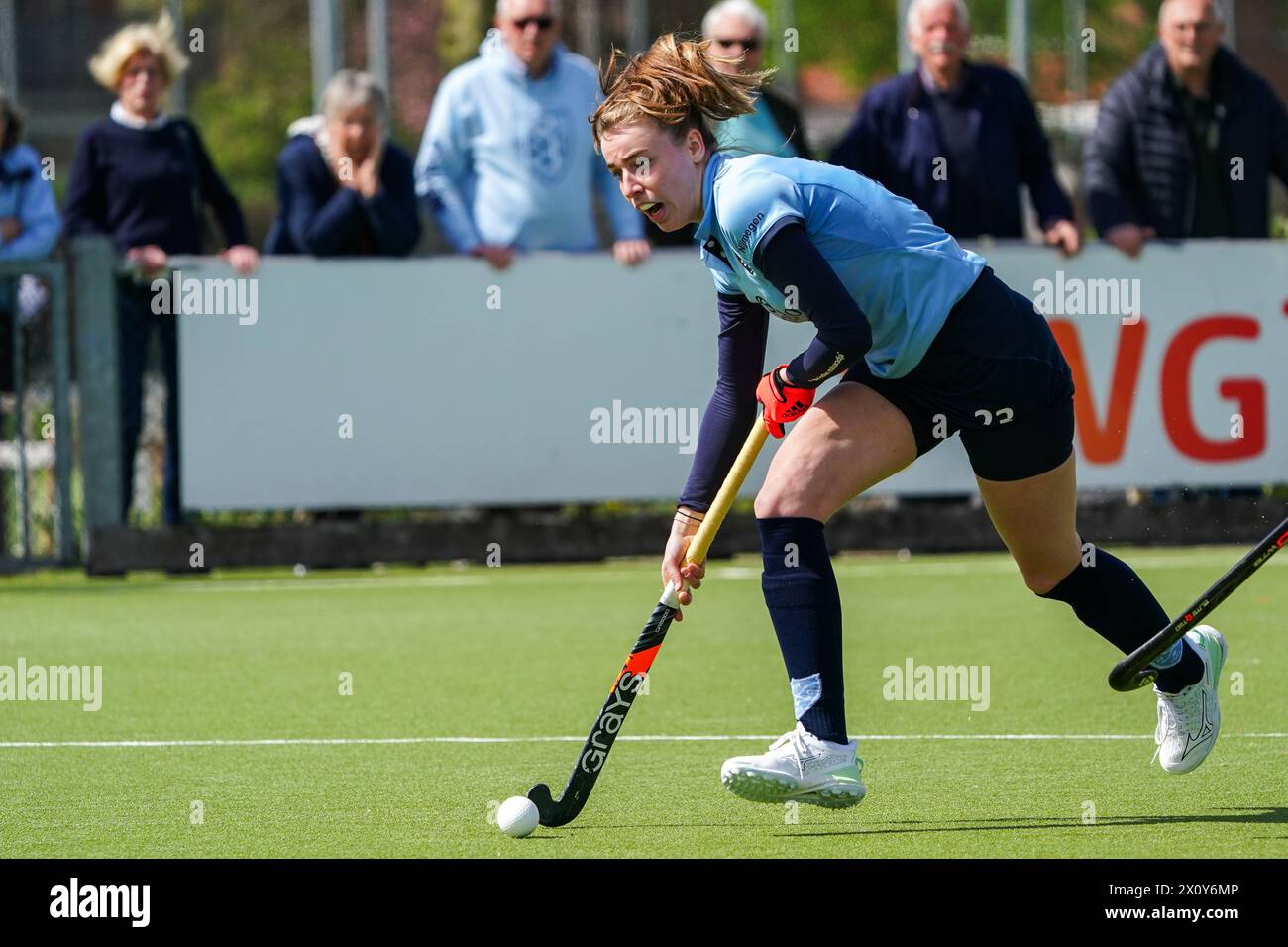 NIJMEGEN, NETHERLANDS - APRIL 14: Maren Eertink of NMHC Nijmegen during ...