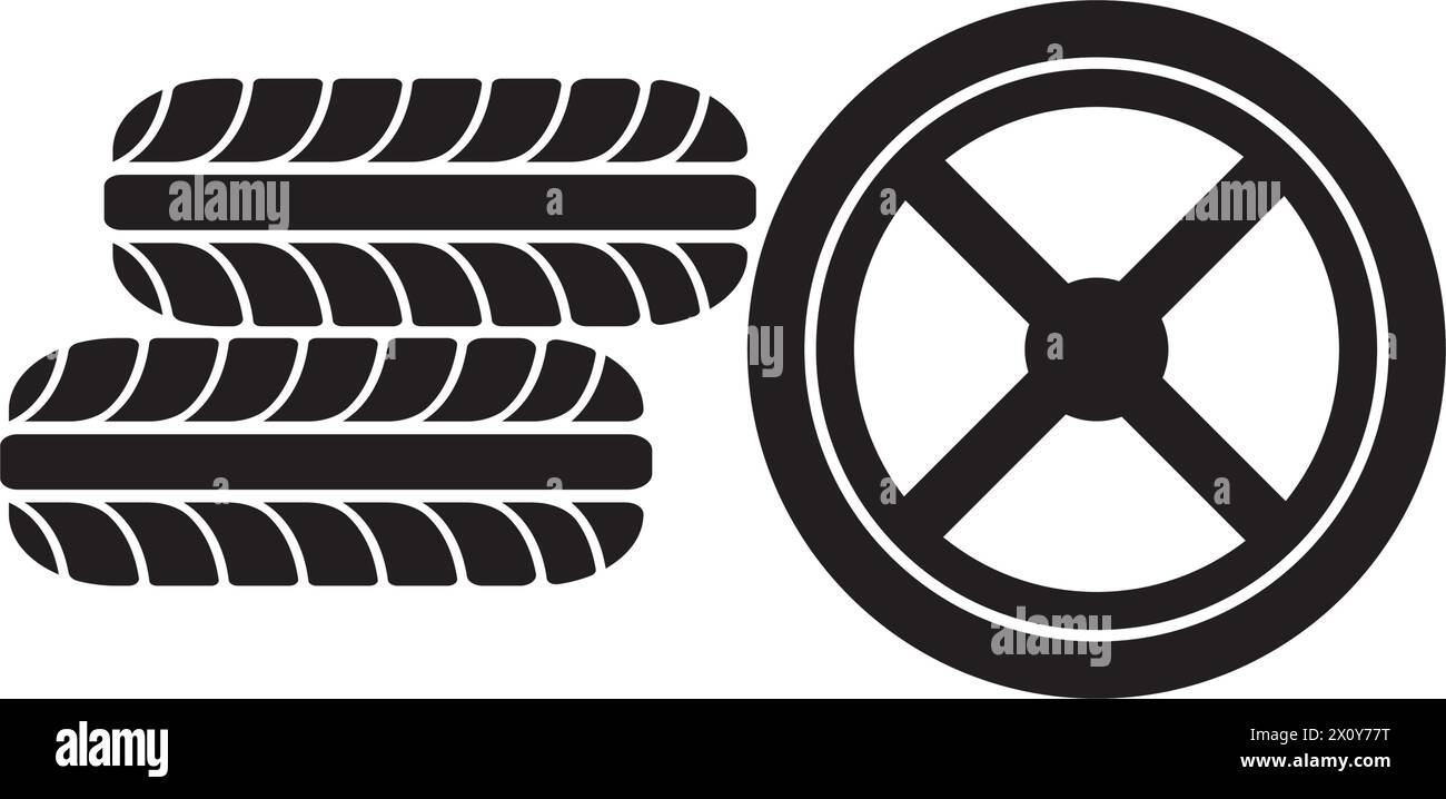 car tires icon logo vector design template Stock Vector Image & Art - Alamy