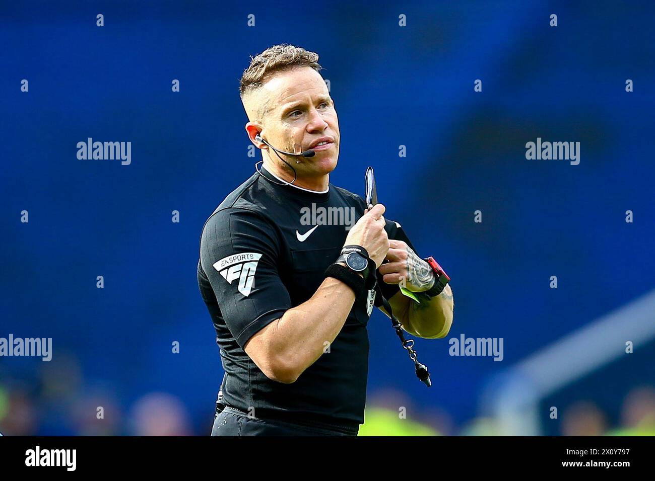 Hillsborough Stadium, Sheffield, England - 13th April 2024 Referee ...