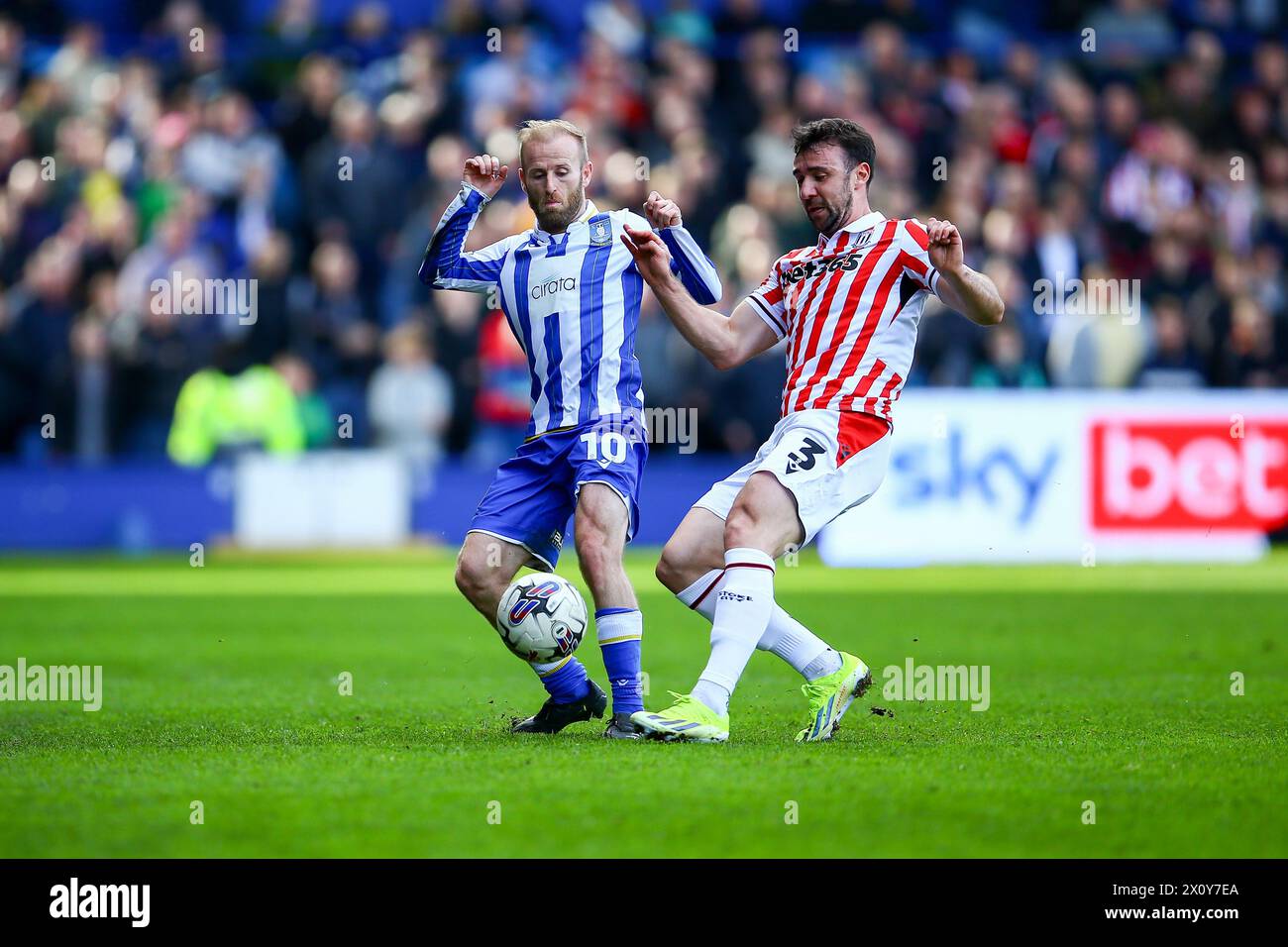 Hillsborough Stadium, Sheffield, England - 13th April 2024 Barry Bannan ...
