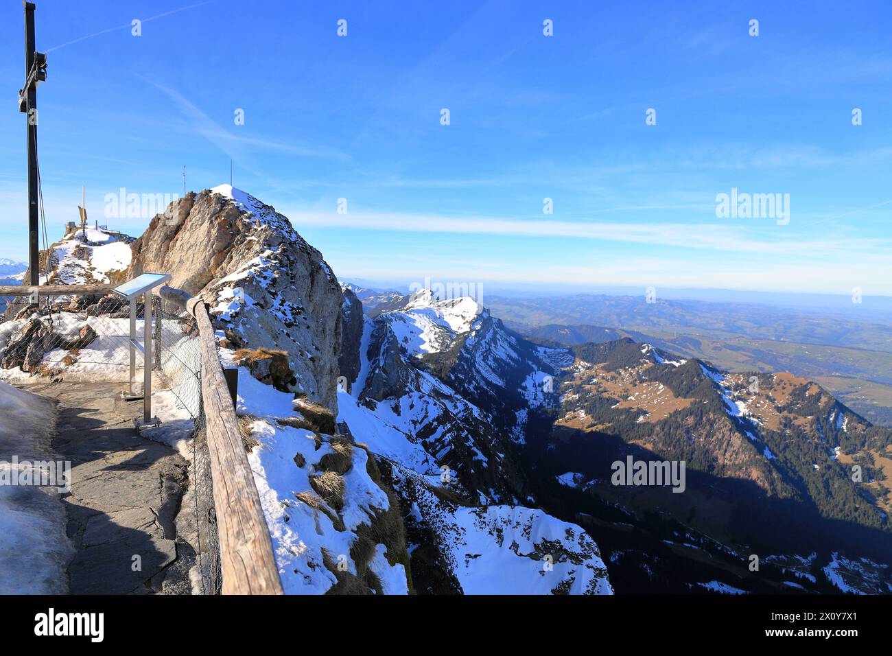 Mount Pilatus - summit station. Switzerland near Lucerne, Europe Stock ...