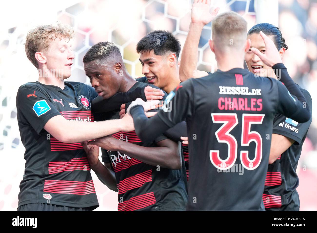 Superliga match between FC Midtjylland and FC Copenhagen at MCH Arena in Herning, Sunday, April ...
