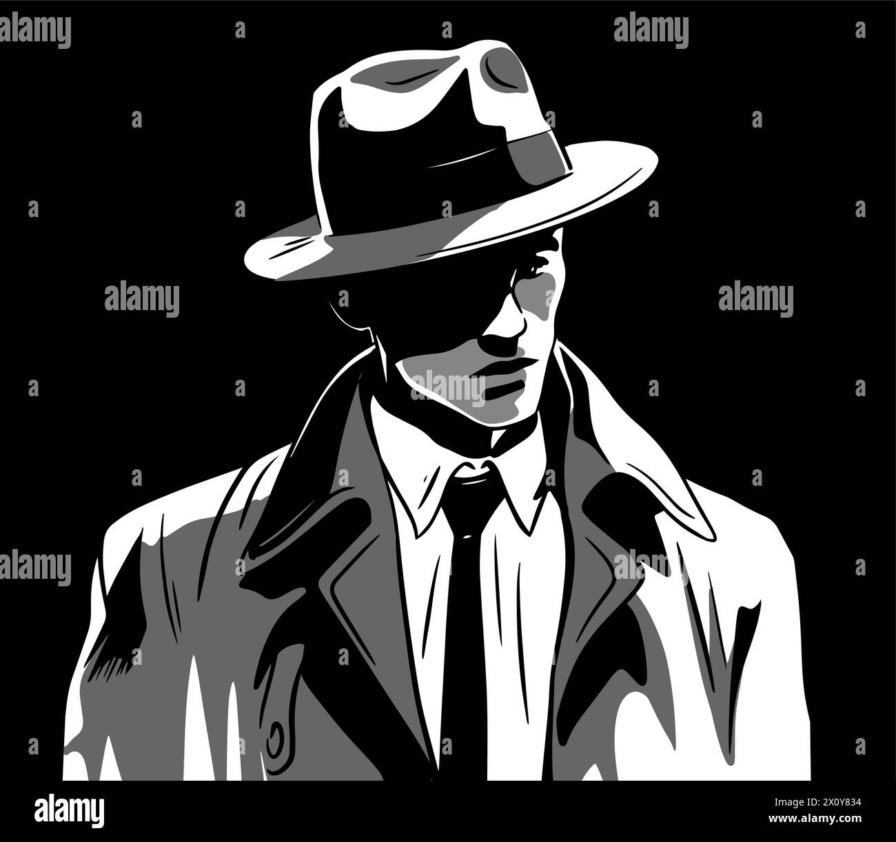 Retro magnifier Black and White Stock Photos & Images - Alamy