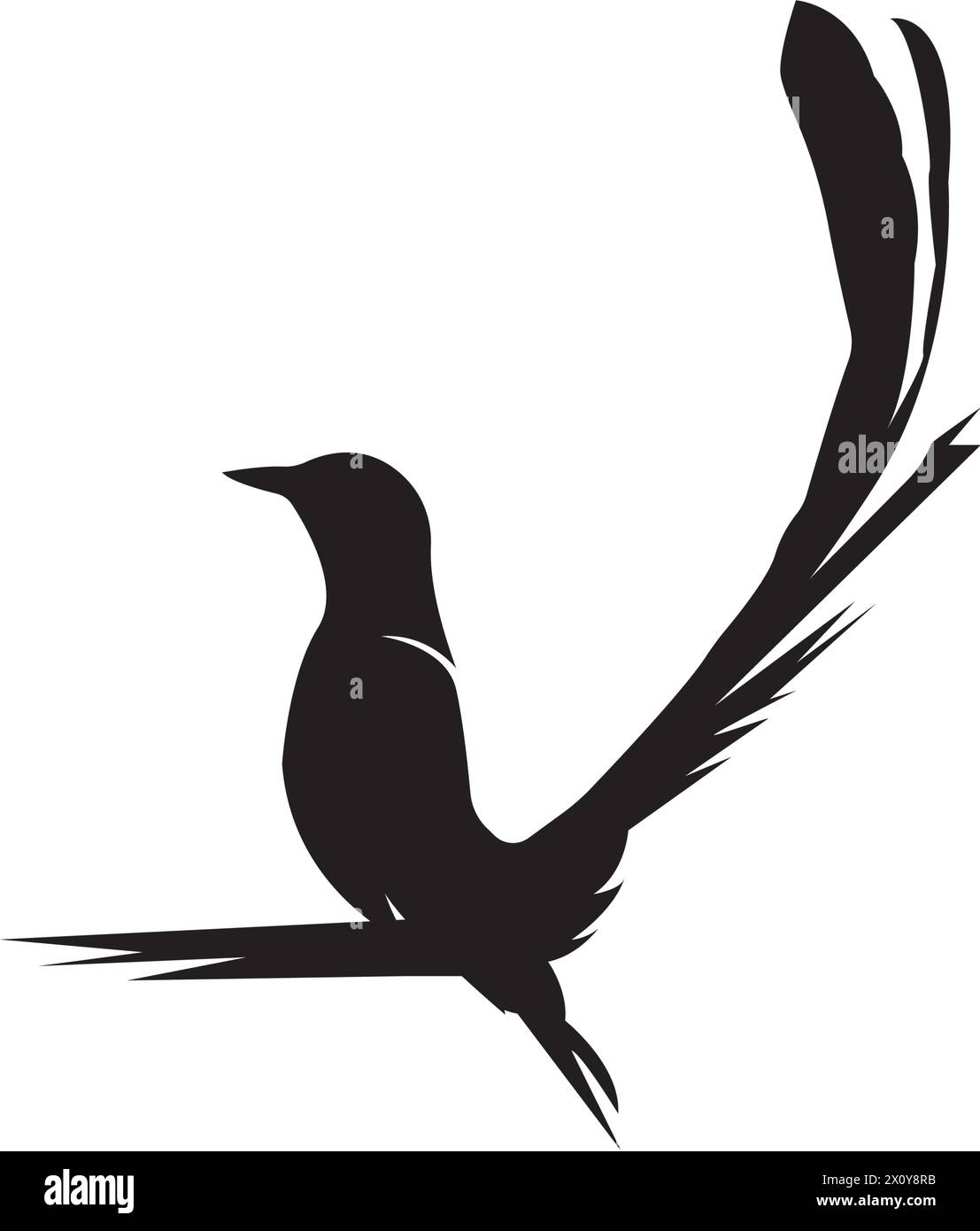 Stone magpie,icon logo vector design illustration Stock Vector Image ...