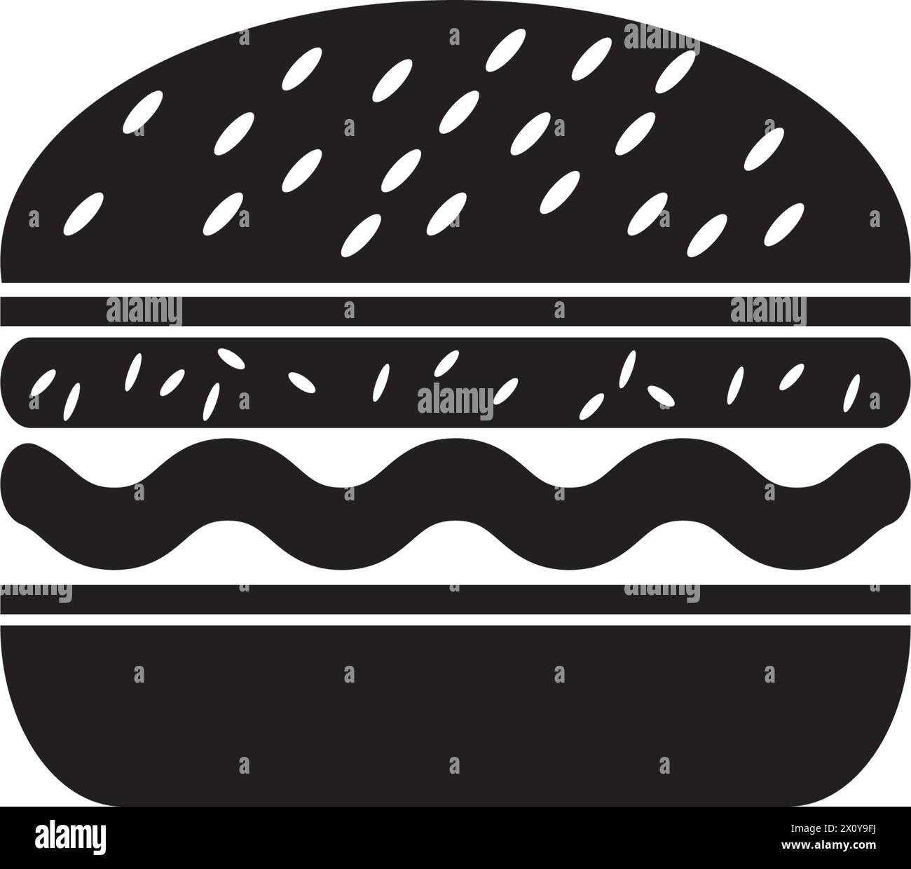Burger logo vector icon illustration design Stock Vector Image & Art ...