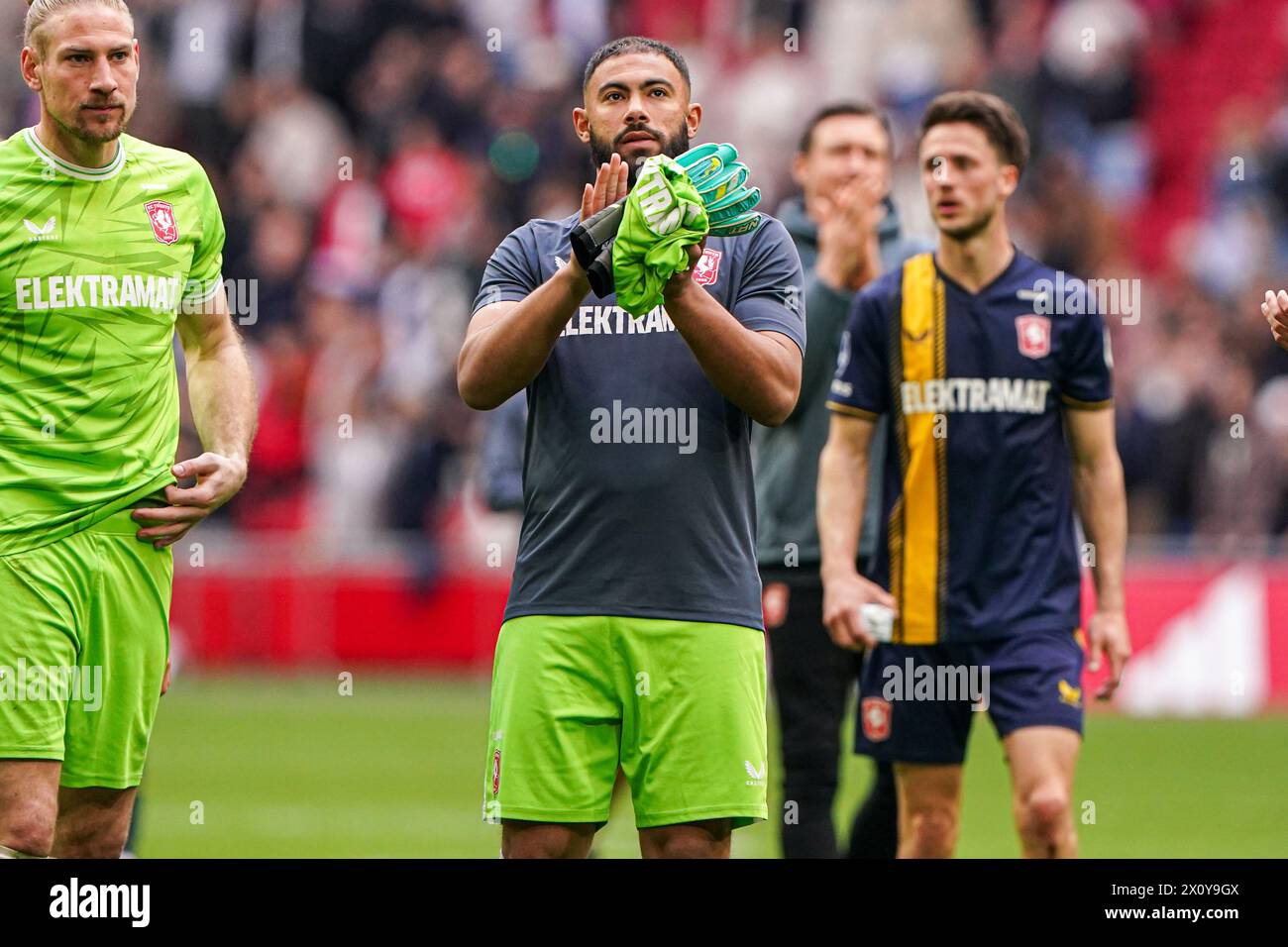 AMSTERDAM, NETHERLANDS - APRIL 14: goalkeeper Issam El Maach of FC ...