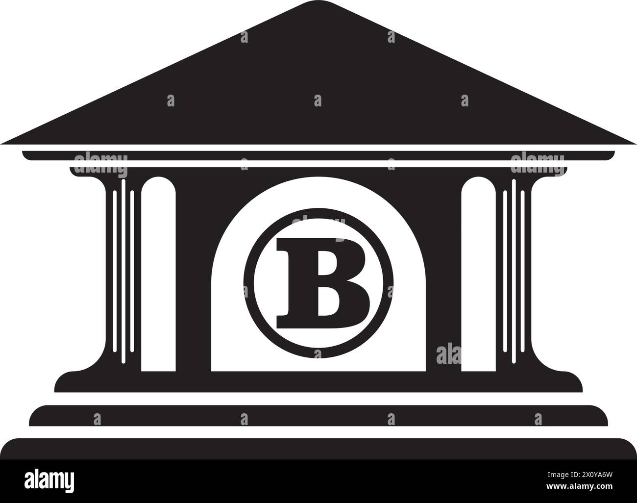 bank icon logo vector design template Stock Vector Image & Art - Alamy