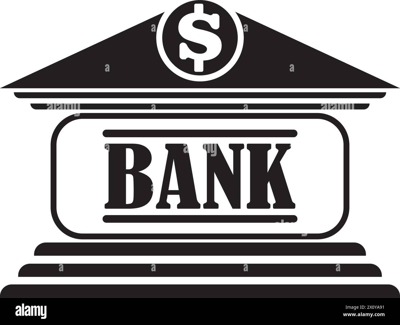 bank icon logo vector design template Stock Vector Image & Art - Alamy