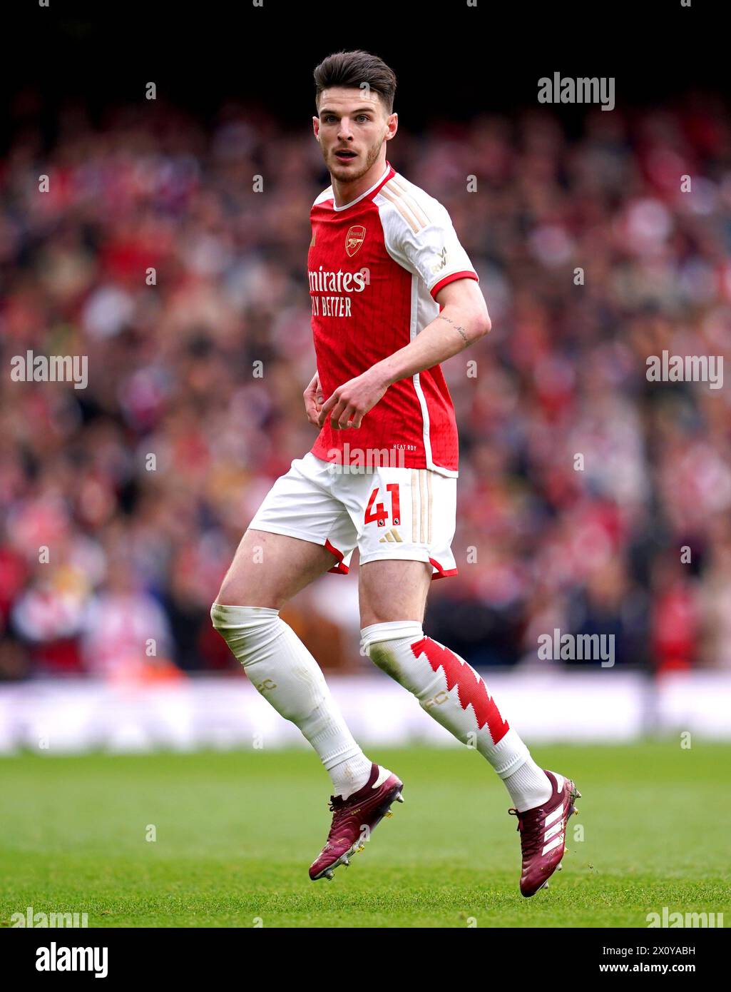 Arsenal's Declan Rice during the Premier League match at the Emirates ...