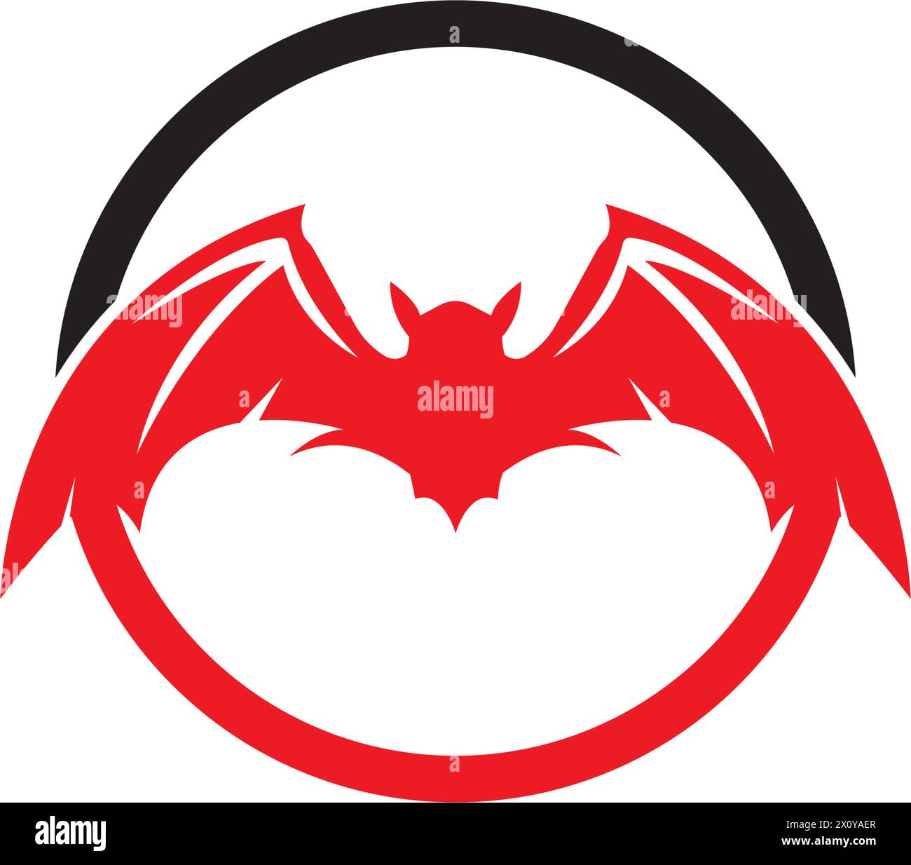 Bat icon for web. Isolated on white background illustration Stock ...