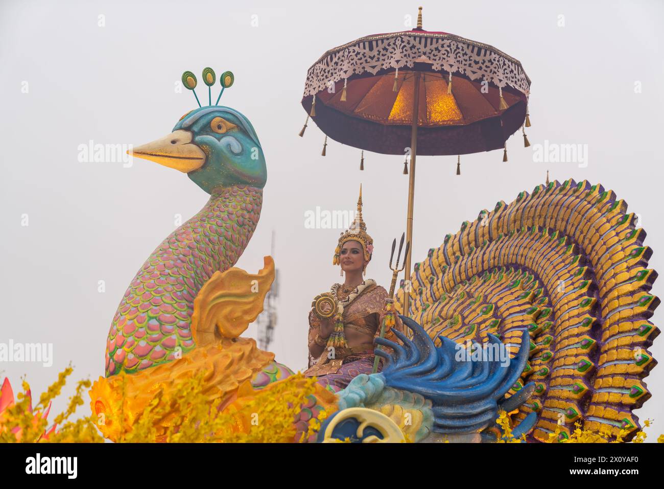 Bangkok,Thailand-April,11,2024: The stunning Songkran parade at Sanam ...