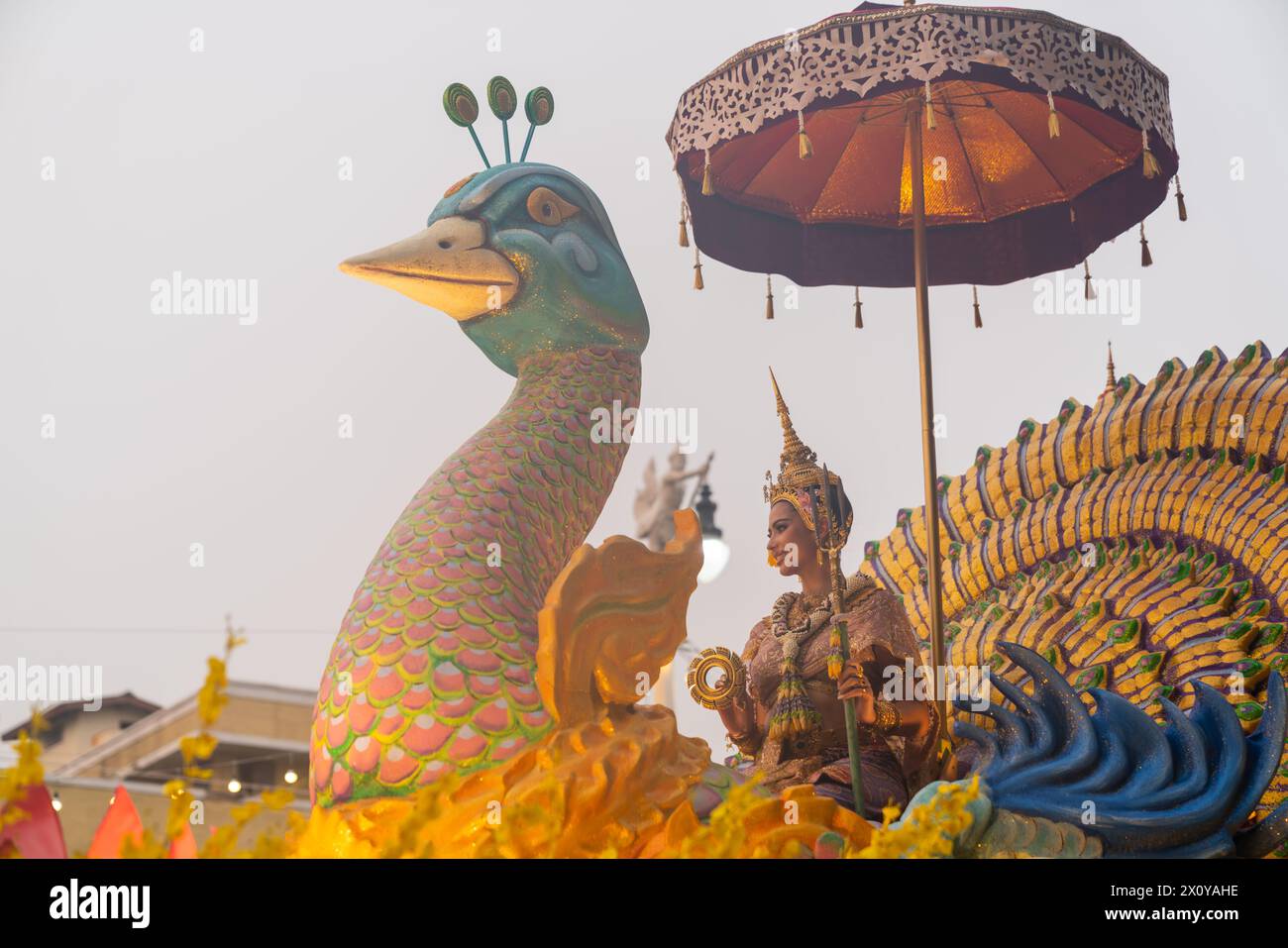 Bangkok,Thailand-April,11,2024: The stunning Songkran parade at Sanam ...