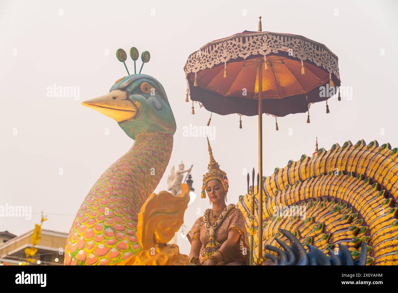 Bangkok,Thailand-April,11,2024: The stunning Songkran parade at Sanam ...