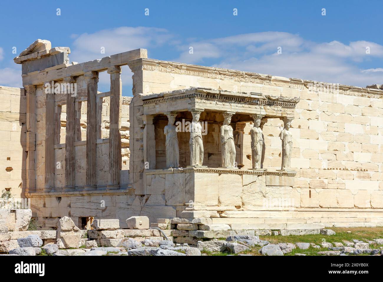 Erechtheion, the second most famous ancient buildind on the Acropolis ...