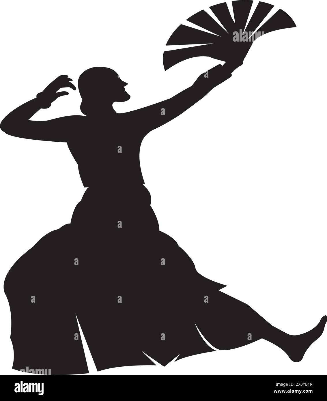 girl dancing traditional logo vector illustration logo design Stock ...