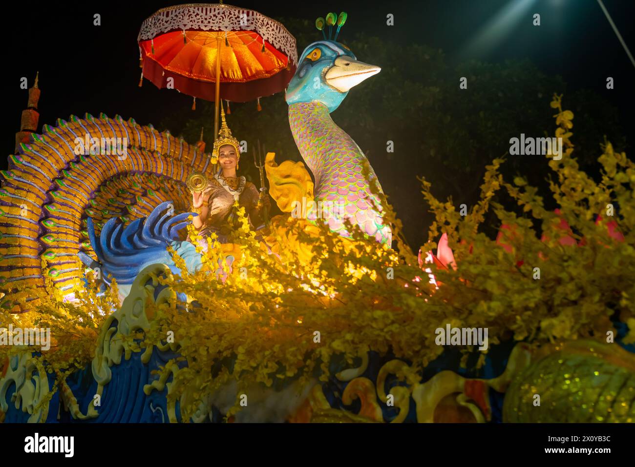 Bangkok,Thailand-April,11,2024: The stunning Songkran parade at Sanam ...