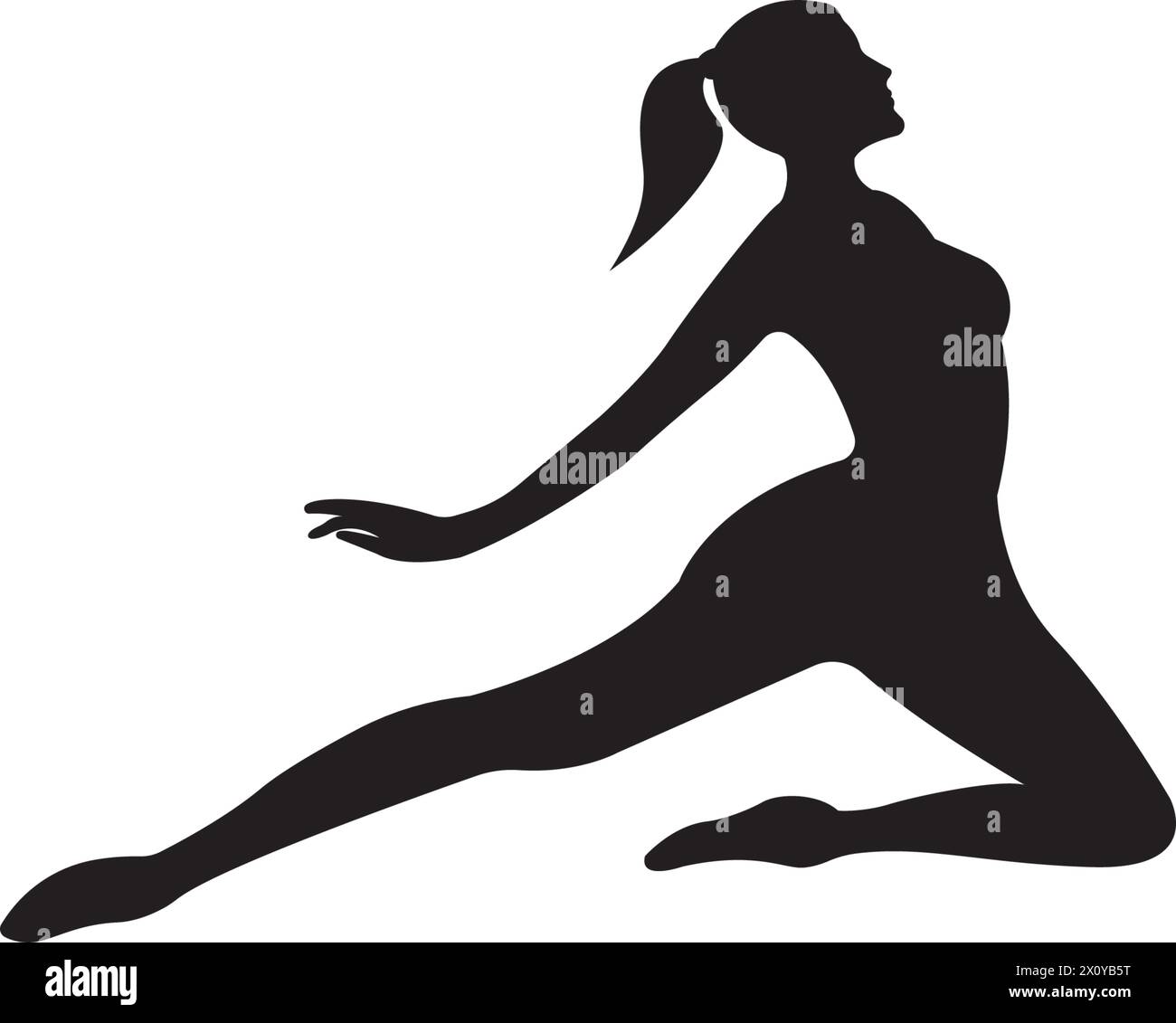 girl dancing ballet logo vector illustration logo design Stock Vector ...