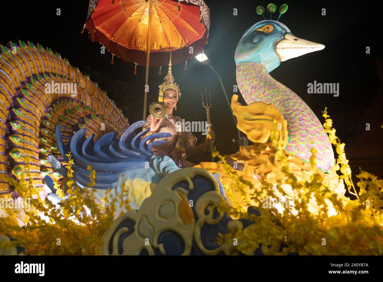 Bangkok,Thailand-April,11,2024: The stunning Songkran parade at Sanam ...