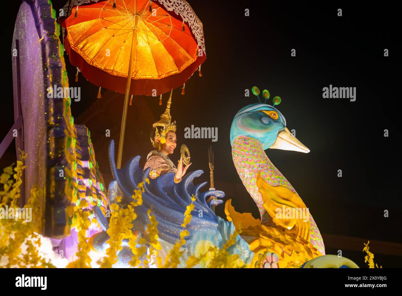 Bangkok,Thailand-April,11,2024: The stunning Songkran parade at Sanam ...