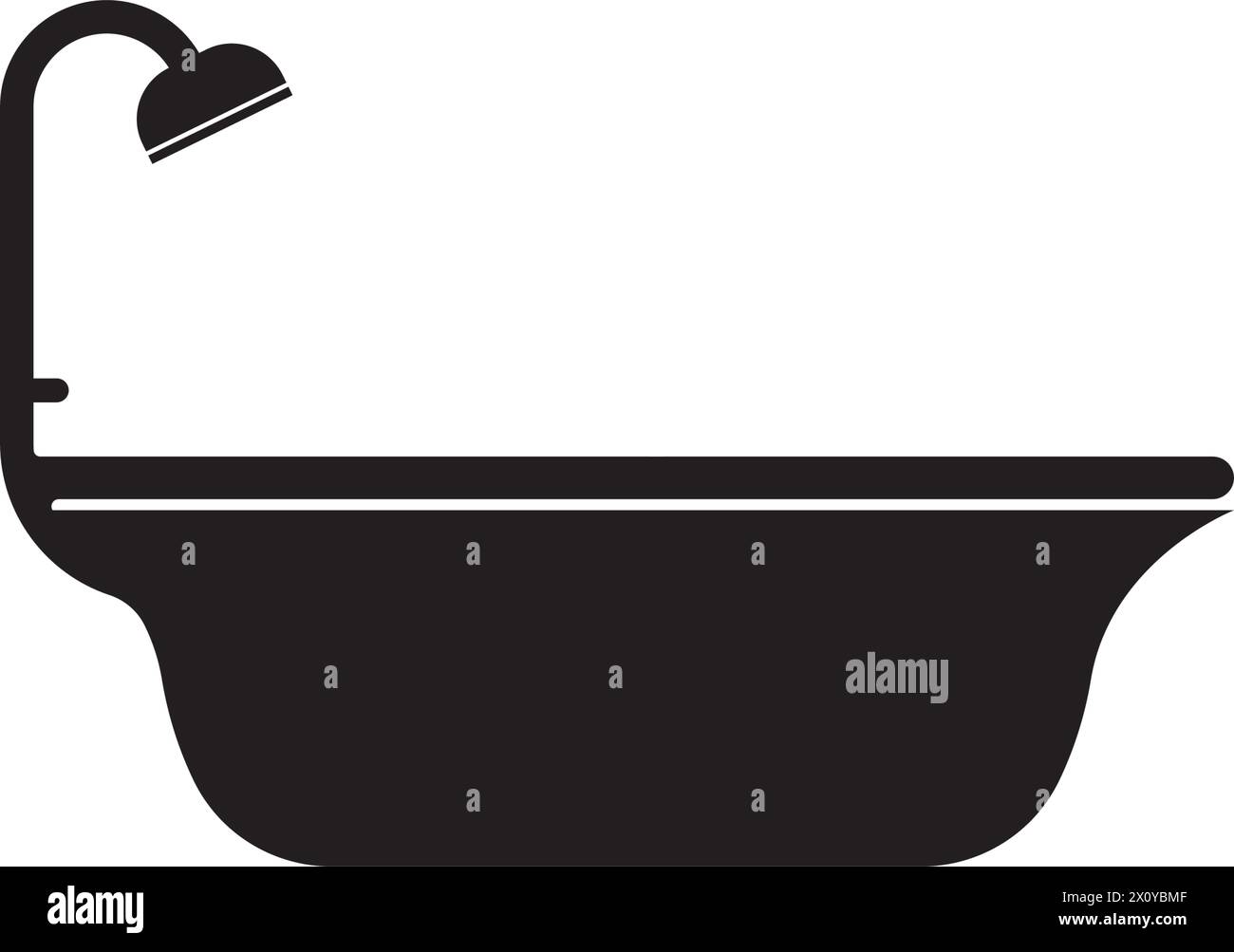 Bathtub Icon Logo Vector Ilustration Stock Vector Image And Art Alamy