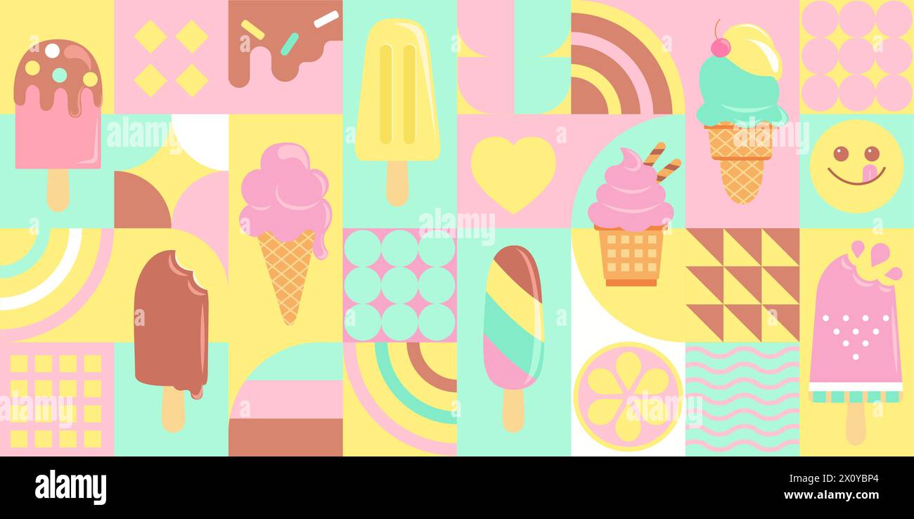 Ice pop flyer hi-res stock photography and images - Alamy