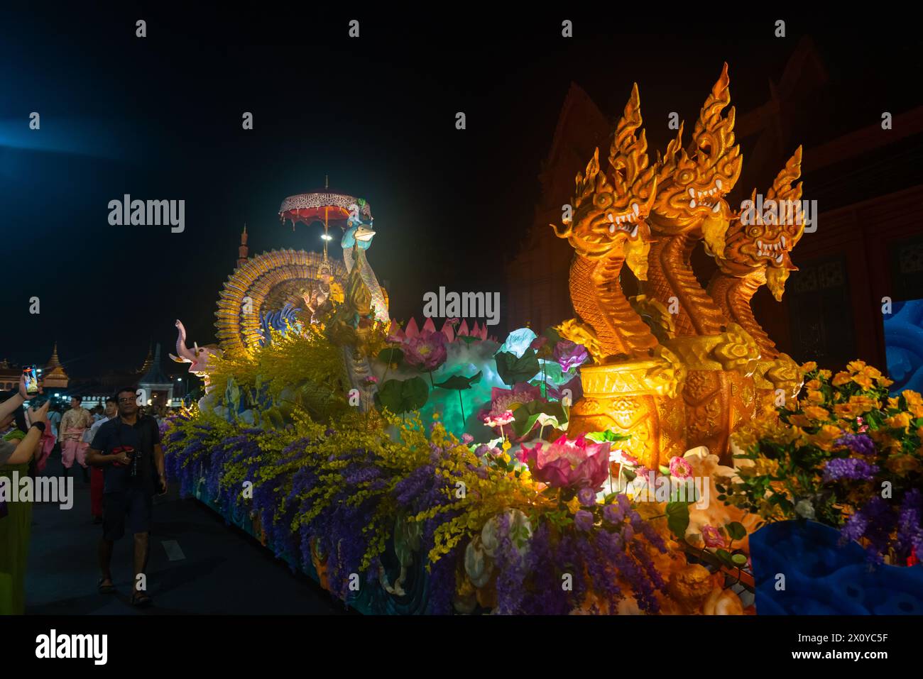 Bangkok,Thailand-April,11,2024: The stunning Songkran parade at Sanam ...