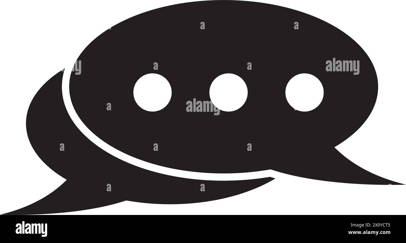 message icon logo, vector design illustration Stock Vector Image & Art ...