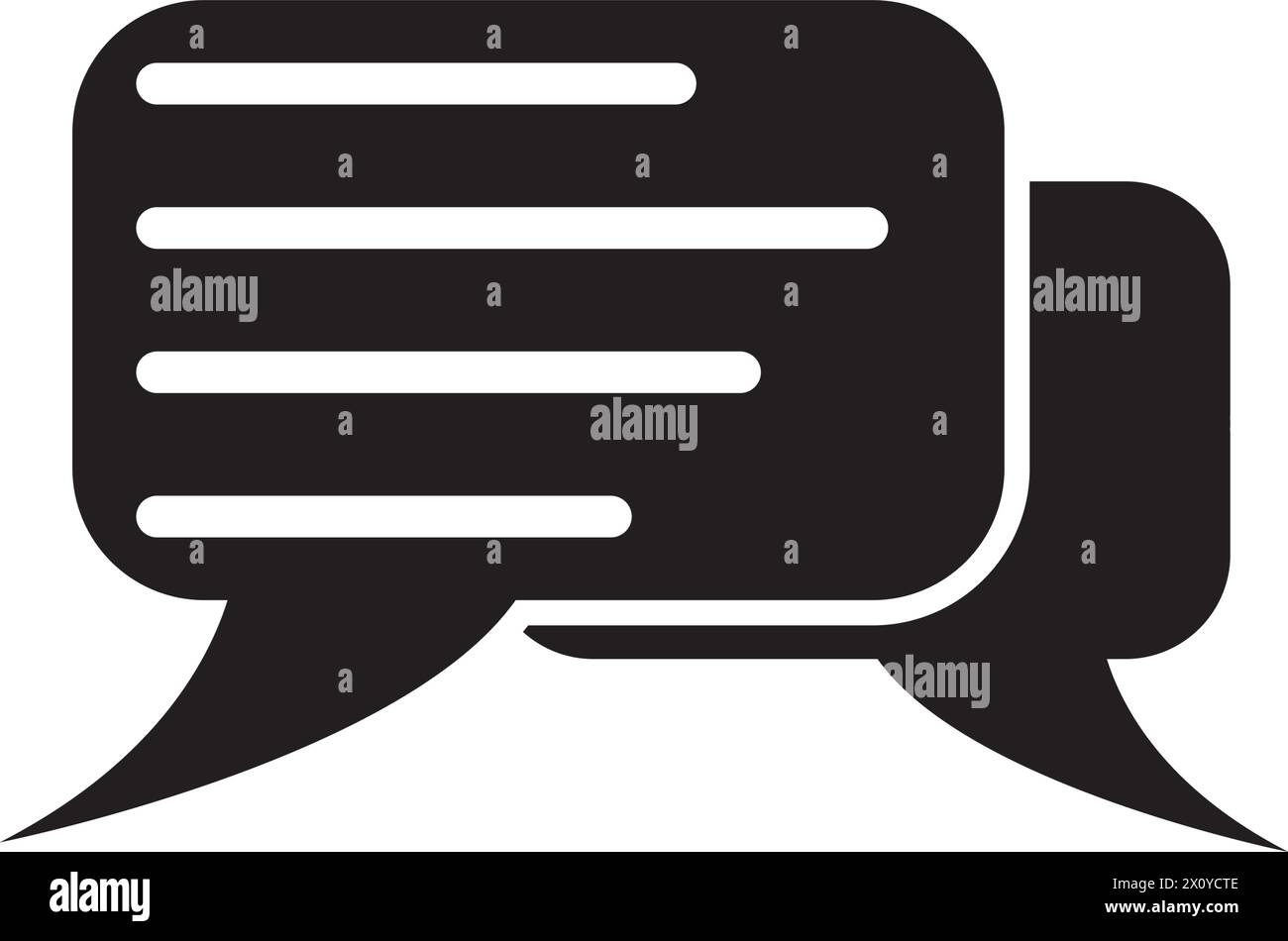 message icon logo, vector design illustration Stock Vector Image & Art ...