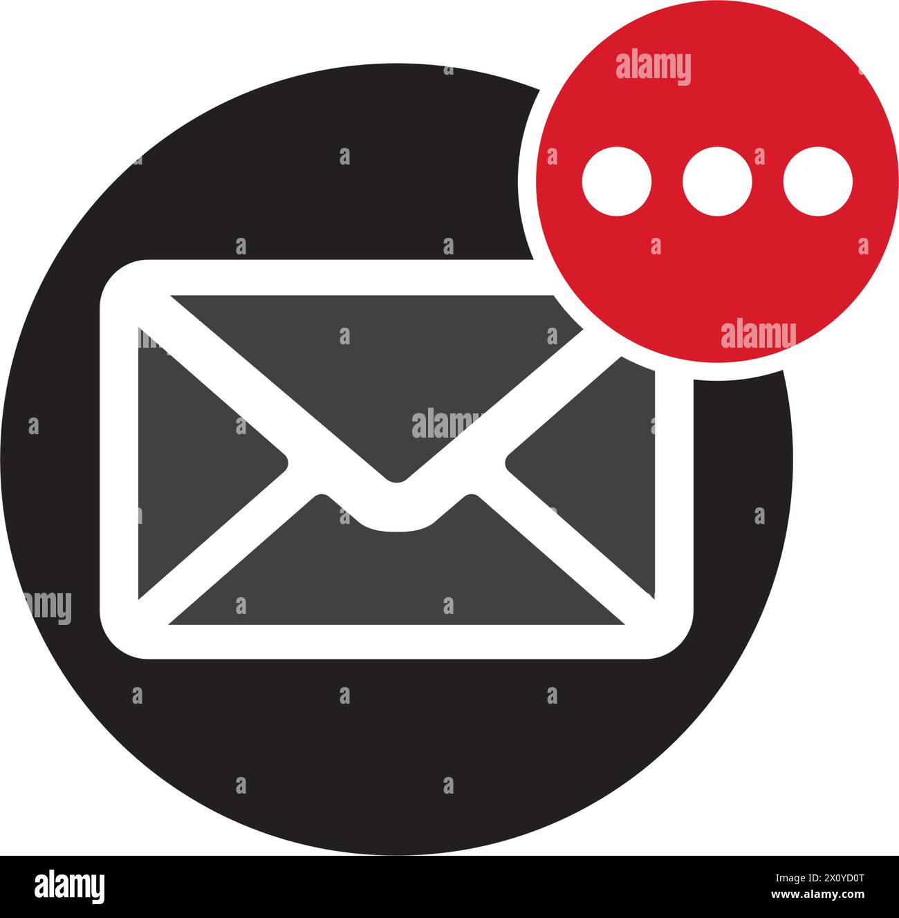 message icon logo, vector design illustration Stock Vector Image & Art ...