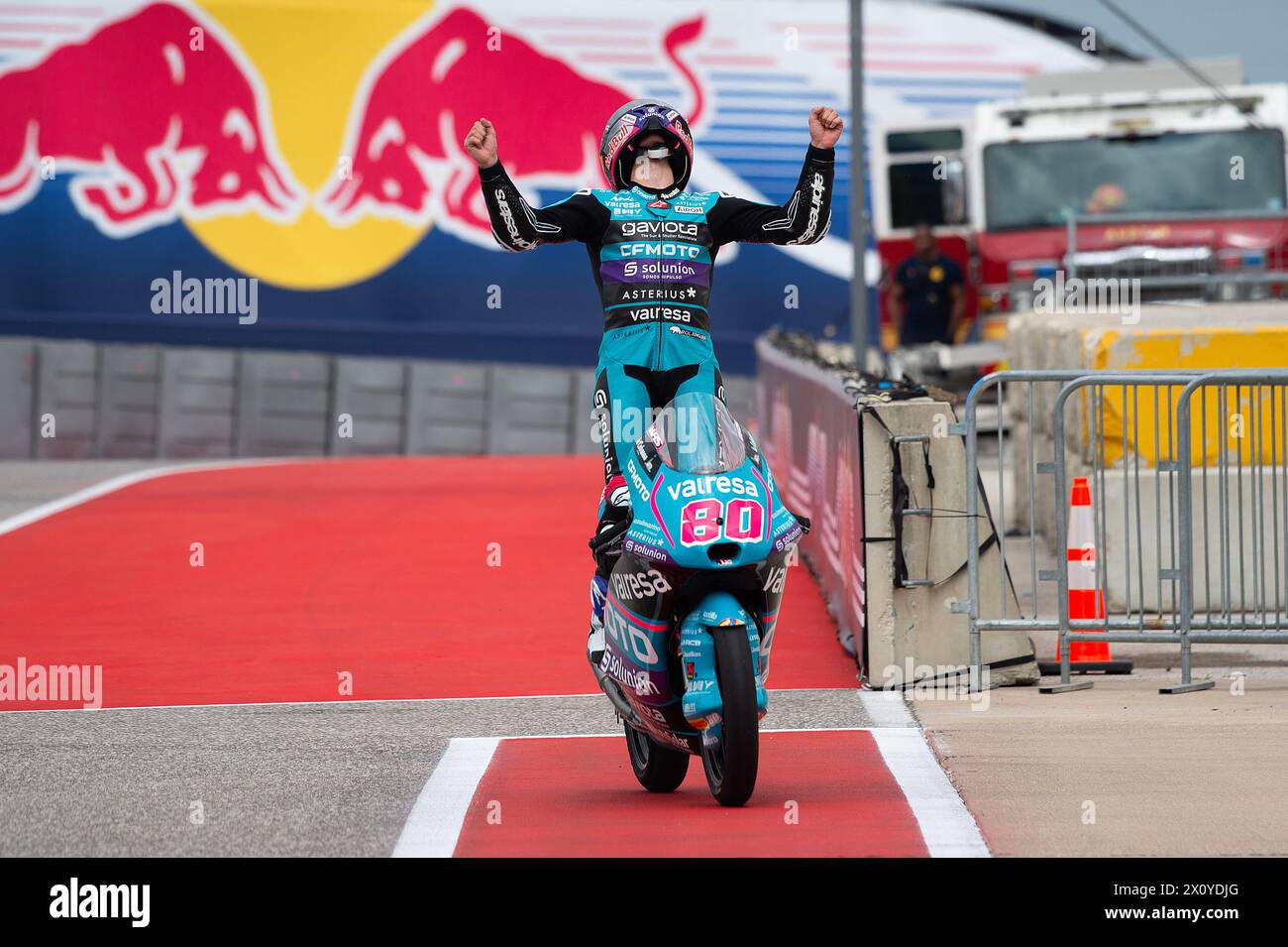The Americas. 14th Apr, 2024. David Alonso (80) with CFMOTO Aspar Team ...