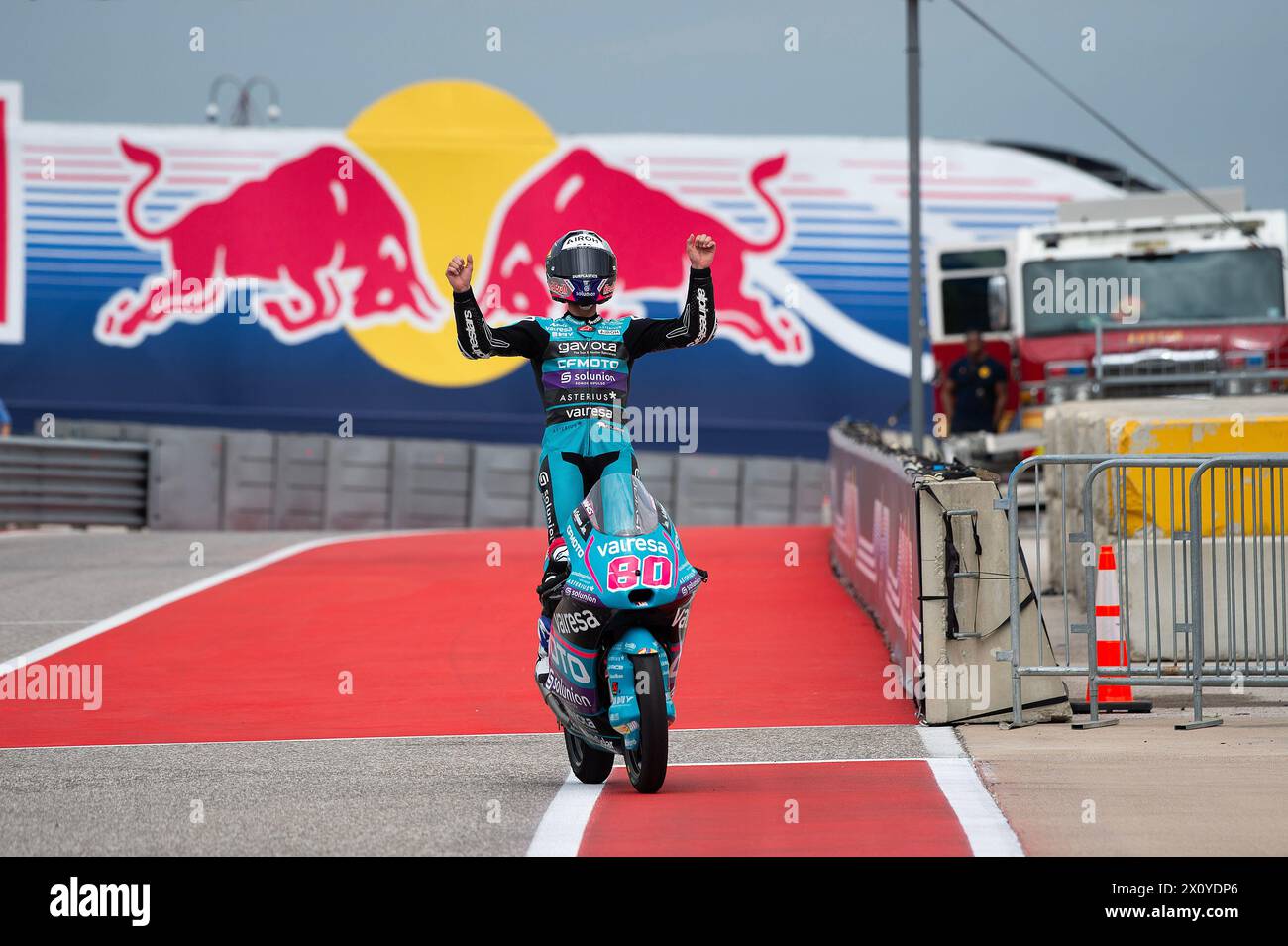 The Americas. 14th Apr, 2024. David Alonso (80) with CFMOTO Aspar Team ...