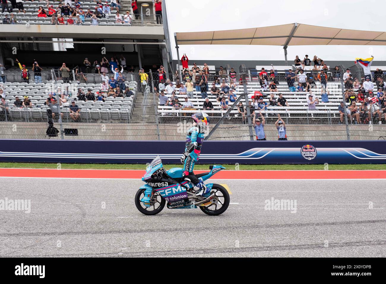 The Americas. 14th Apr, 2024. David Alonso (80) with CFMOTO Aspar Team ...