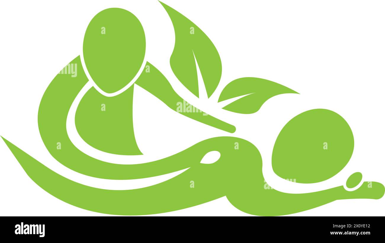 Body Massage Logo Vector Illustration Stock Vector Image And Art Alamy