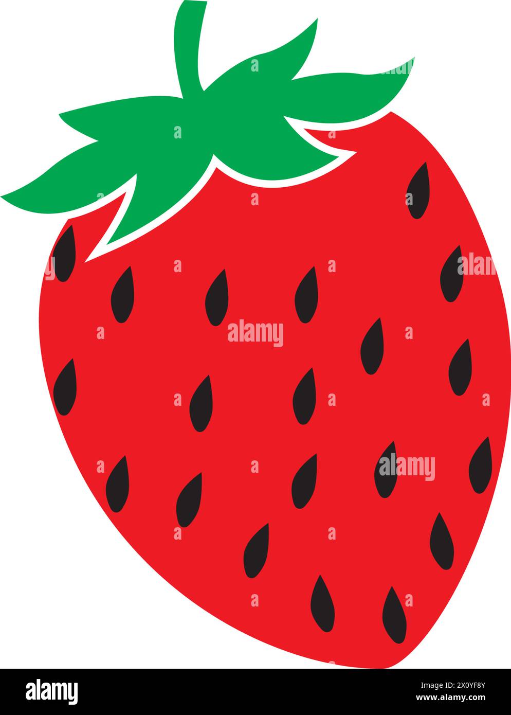 Strawberry fruit icon logo, vector design illustration Stock Vector ...