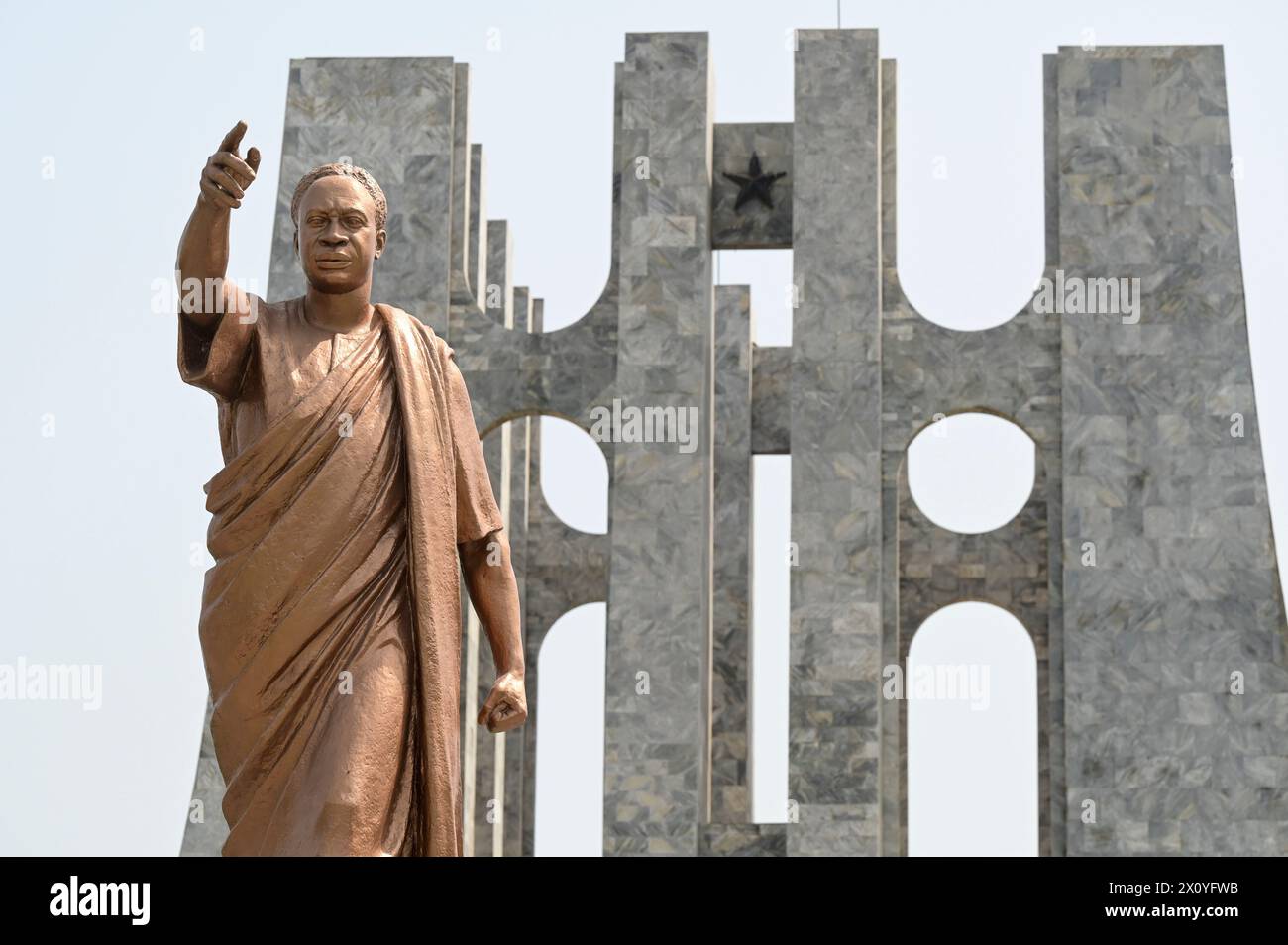 GHANA, Accra, Kwame Nkrumah Mausoleum and Memorial Park, dedicated to ...