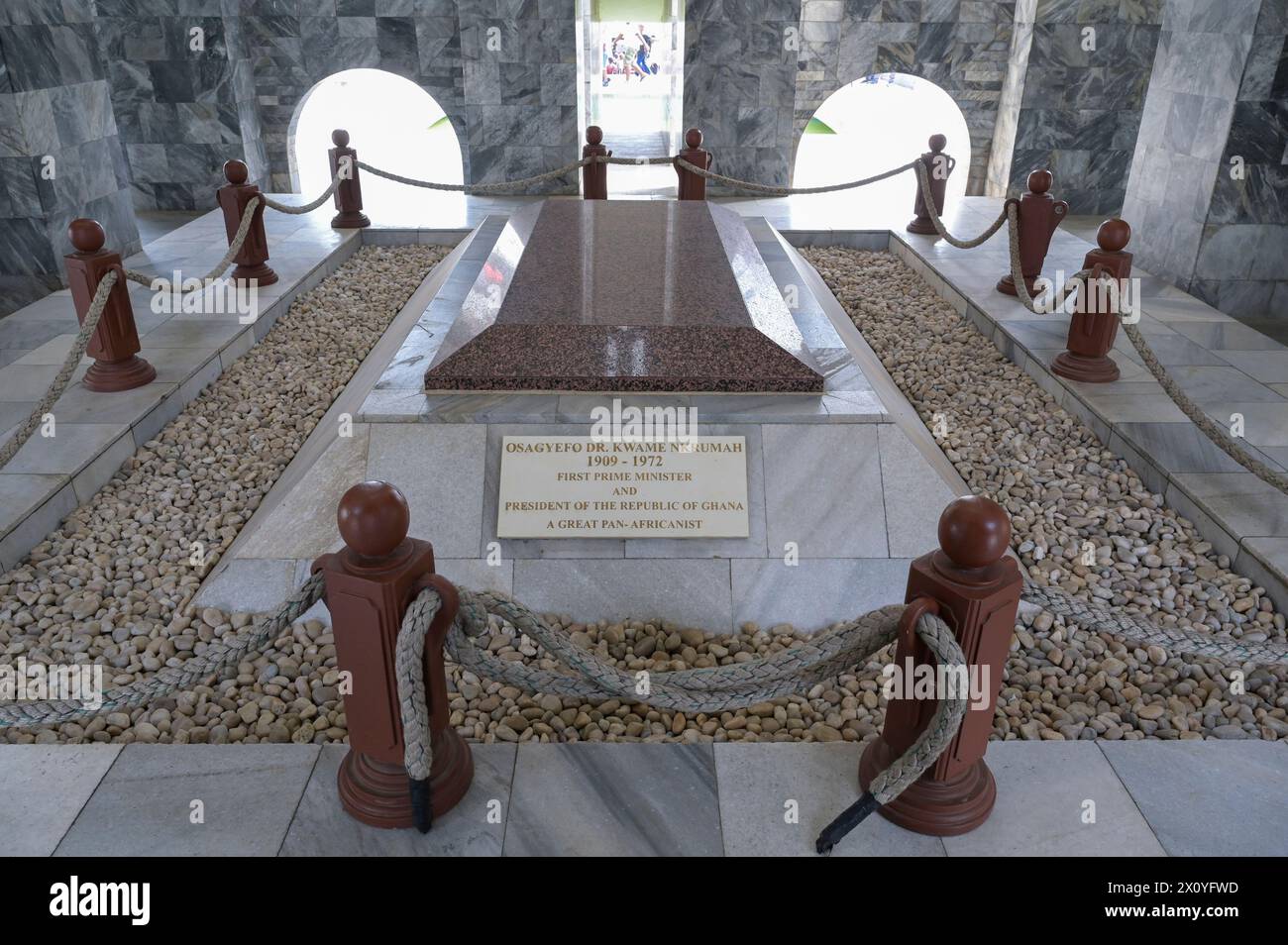 GHANA, Accra, Kwame Nkrumah Mausoleum and Memorial Park, dedicated to ...