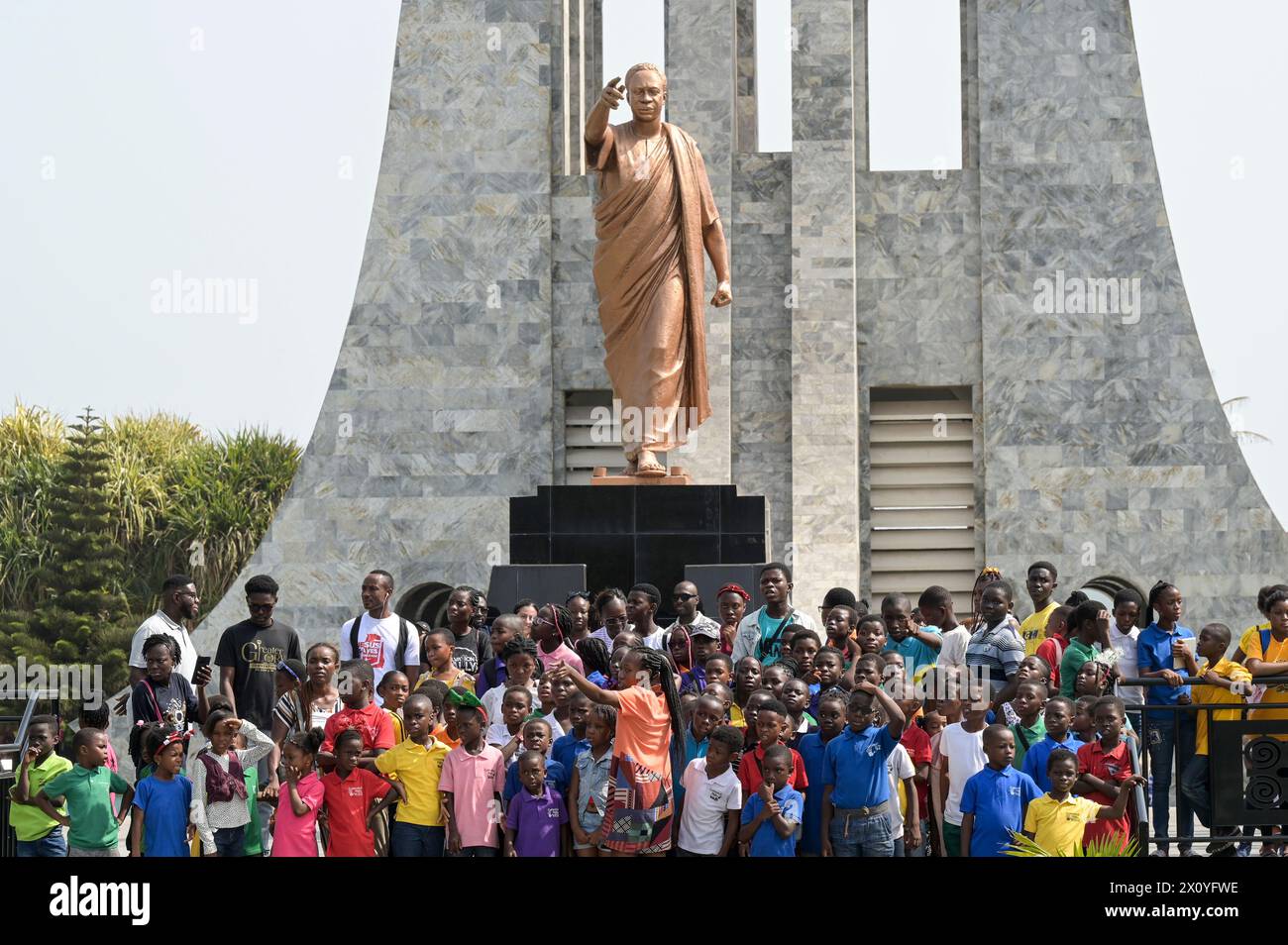 GHANA, Accra, Kwame Nkrumah Mausoleum and Memorial Park, dedicated to ...