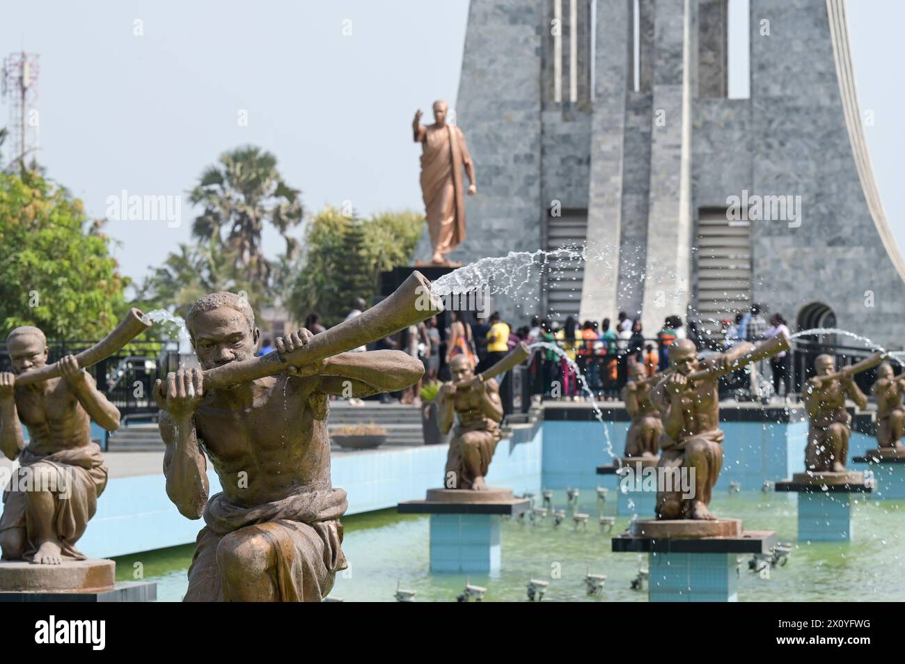 GHANA, Accra, Kwame Nkrumah Mausoleum and Memorial Park, dedicated to ...