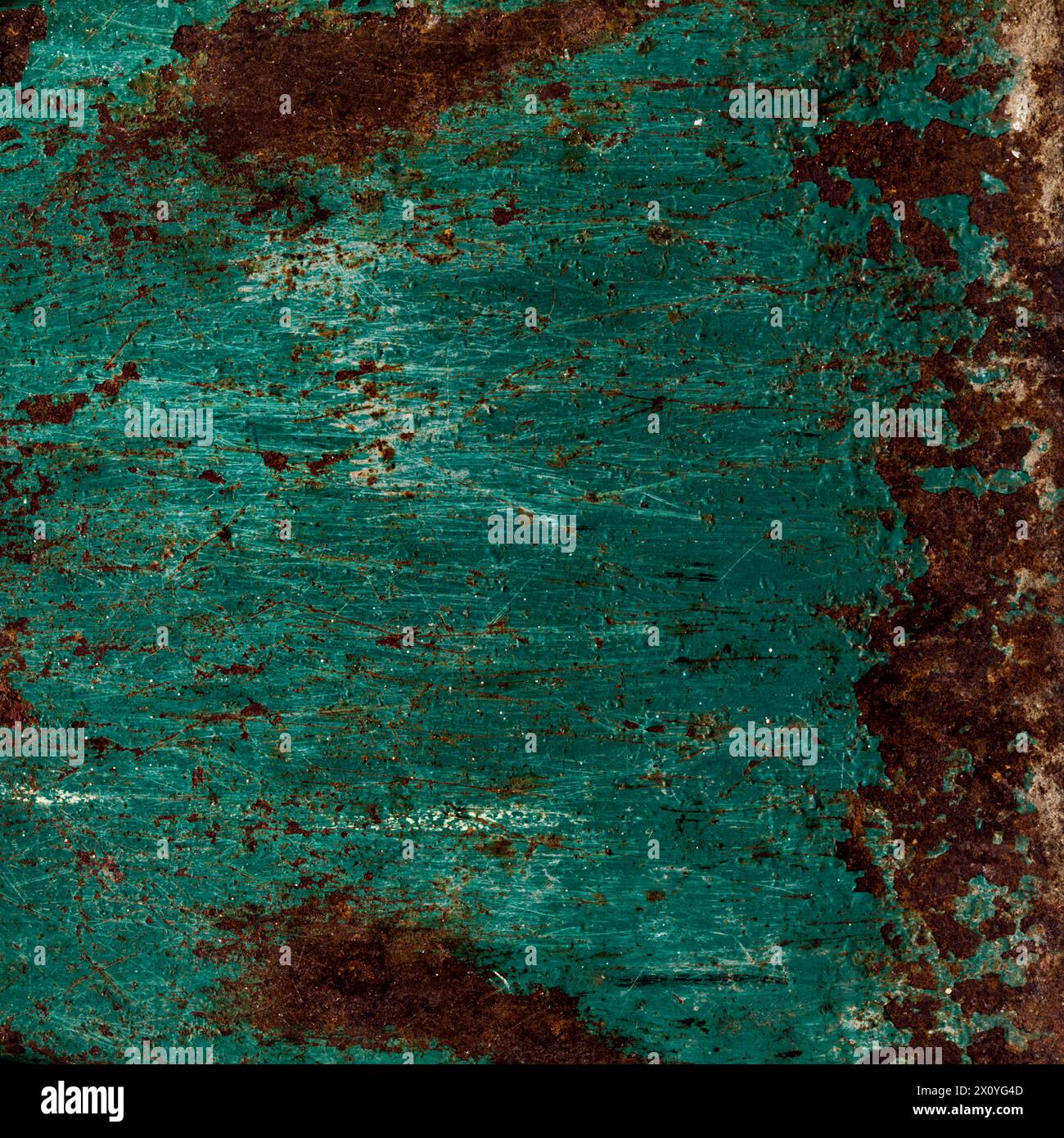 Rust background. Grunge overlay. Green brown color stain scratch rough ...