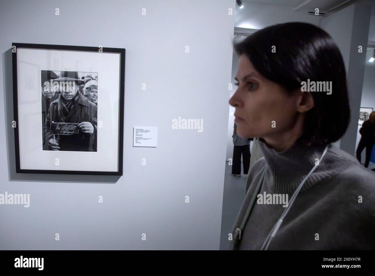 Moscow, Russia. 12th of April, 2024. People visit the Multimedia Art ...