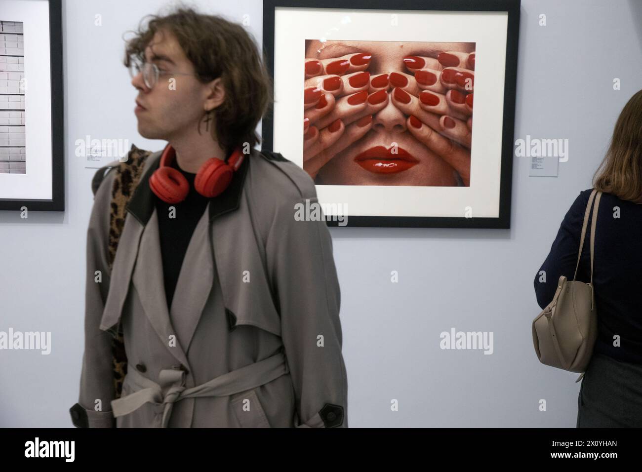 Moscow, Russia. 12th of April, 2024. People visit the Multimedia Art ...