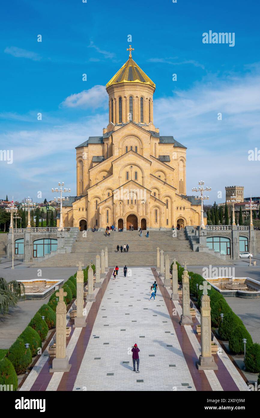The Holy Trinity Cathedral of Tbilisi, known as Sameba Stock Photo - Alamy