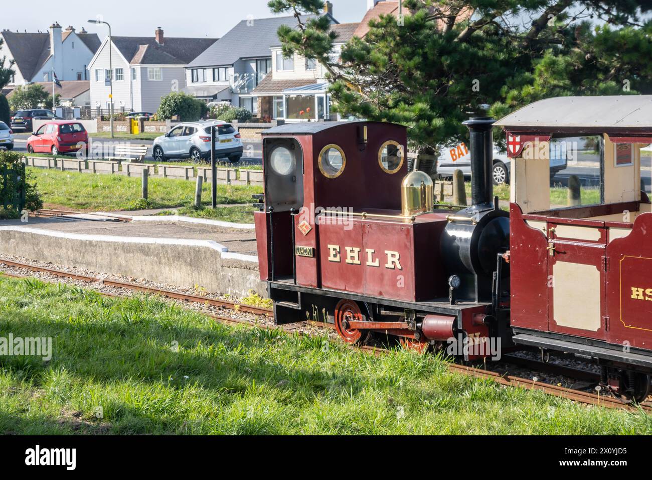 HAYLING ISLAND, ENGLAND - 9 September 2023: The Islander heritage ...