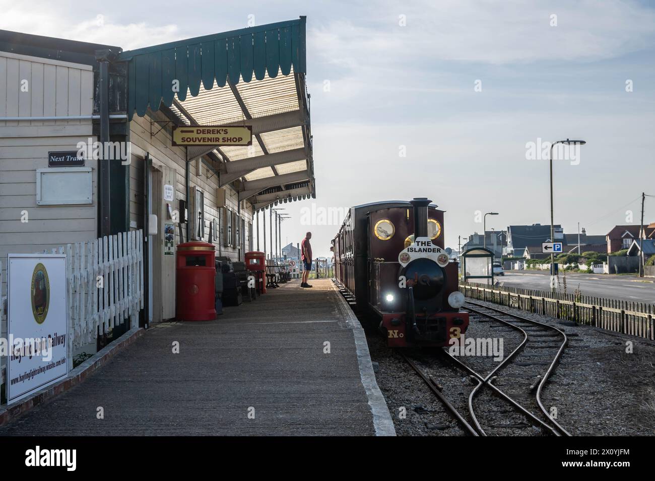 HAYLING ISLAND, ENGLAND - 9 September 2023: The Islander narrow-gauge ...