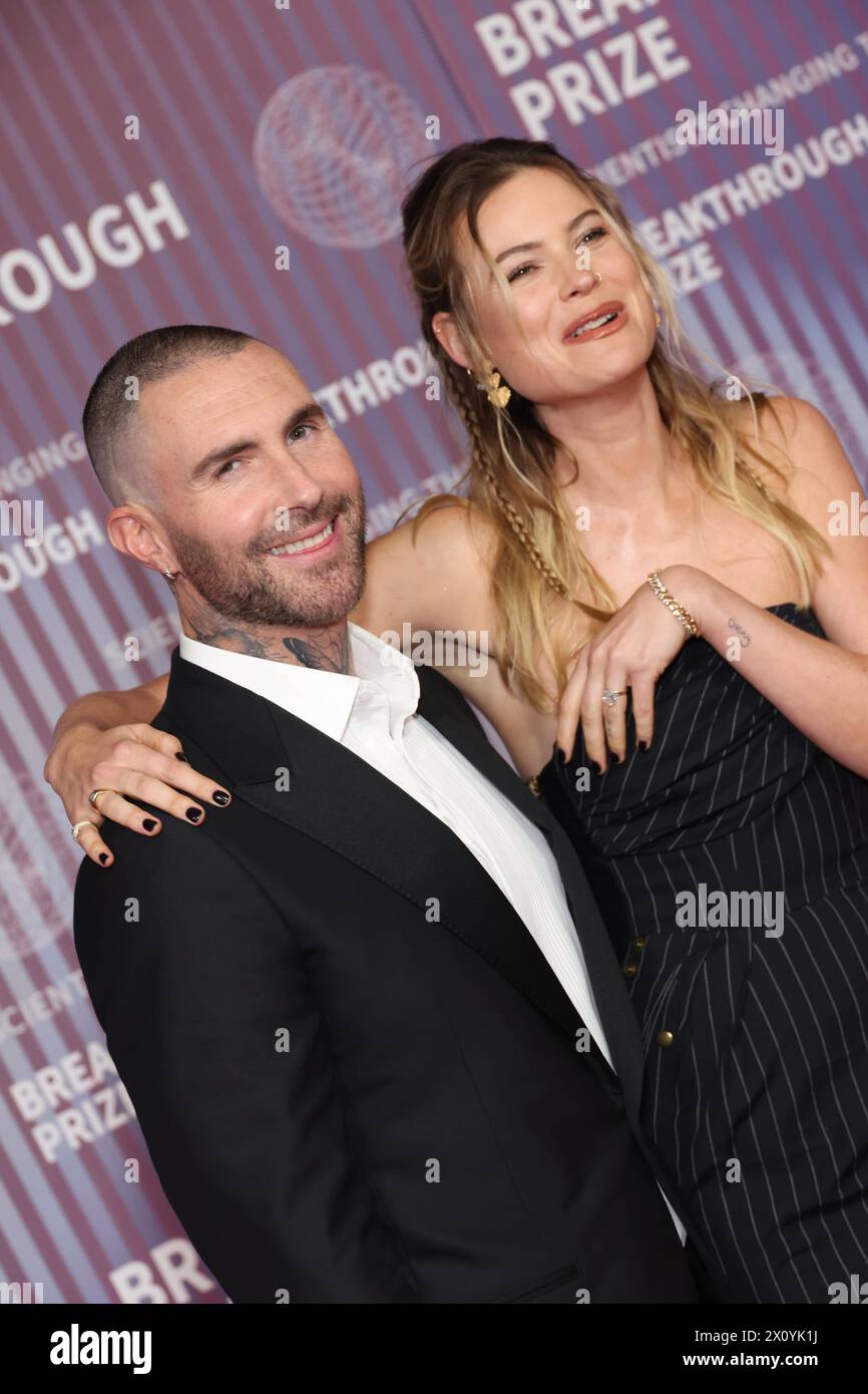 Adam Levine and Behati Prinsloo attends the 2024 Breakthrough Prize ...