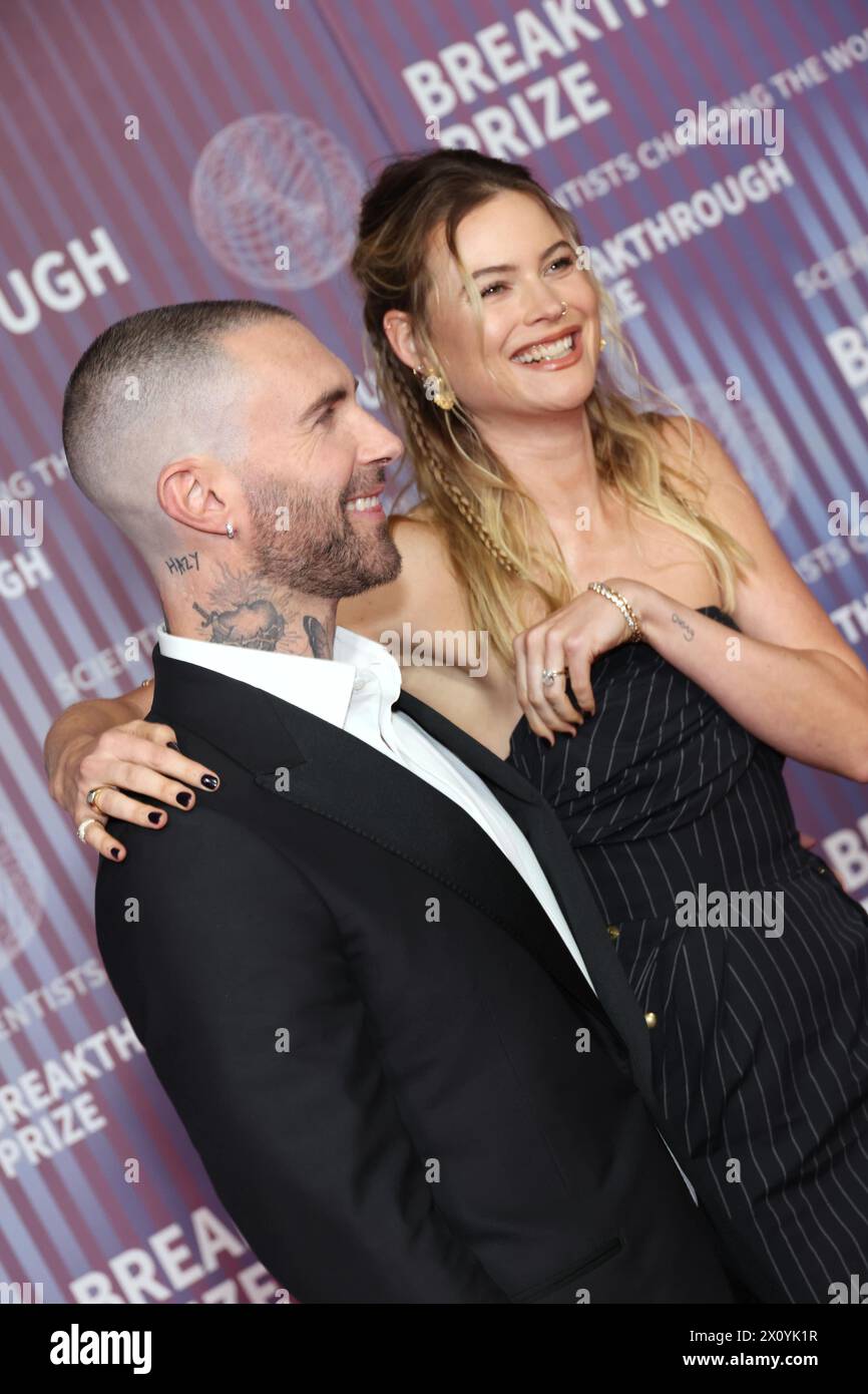 Adam Levine and Behati Prinsloo attends the 2024 Breakthrough Prize ...
