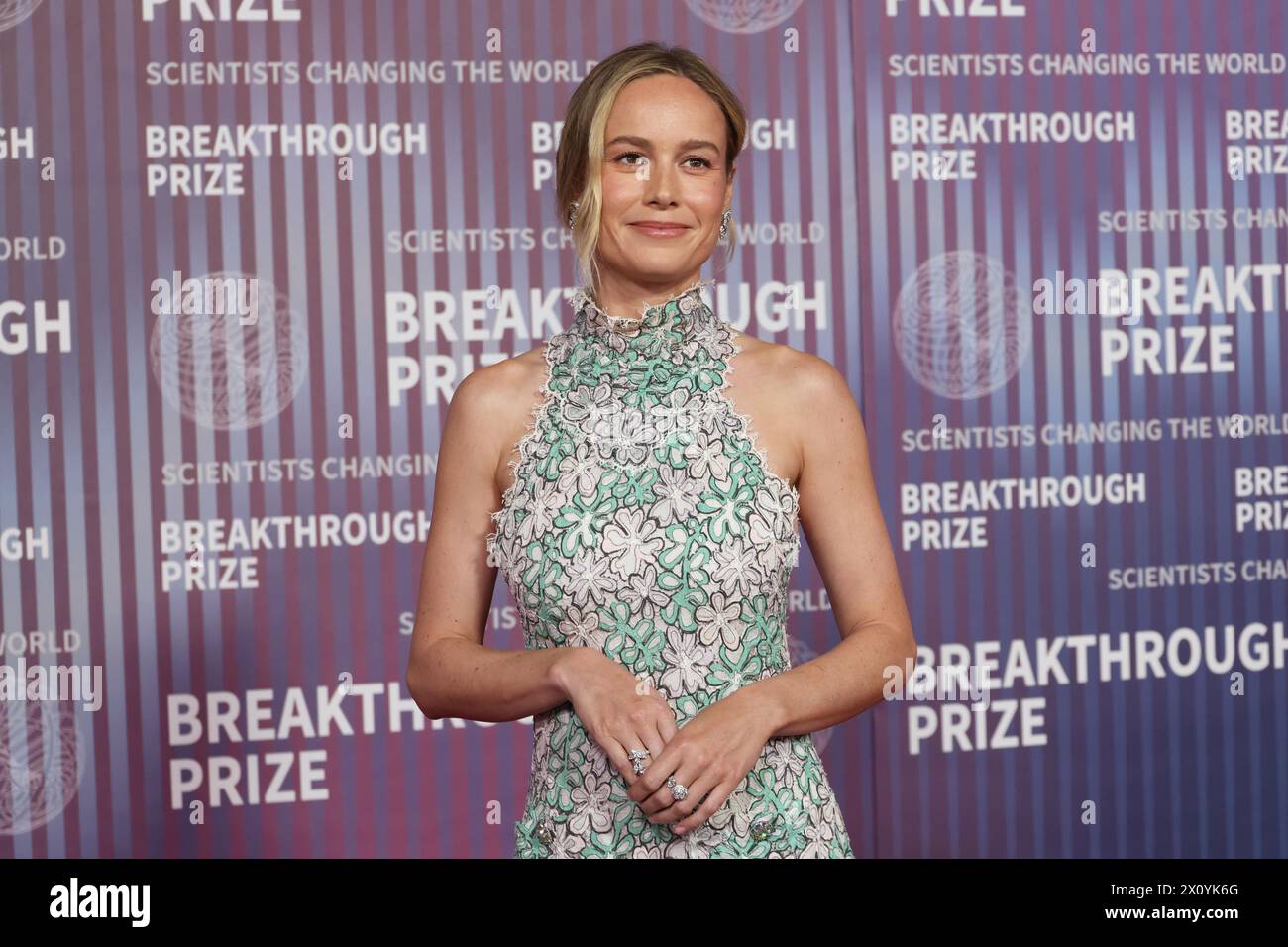 Brie Larson attends the 2024 Breakthrough Prize Ceremony at Academy ...