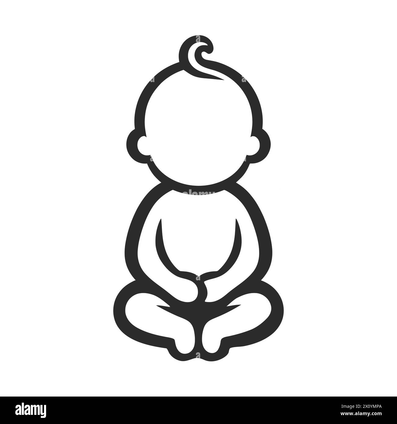 Baby Crawling Silhouettes . Good use for logo or symbol your company ...